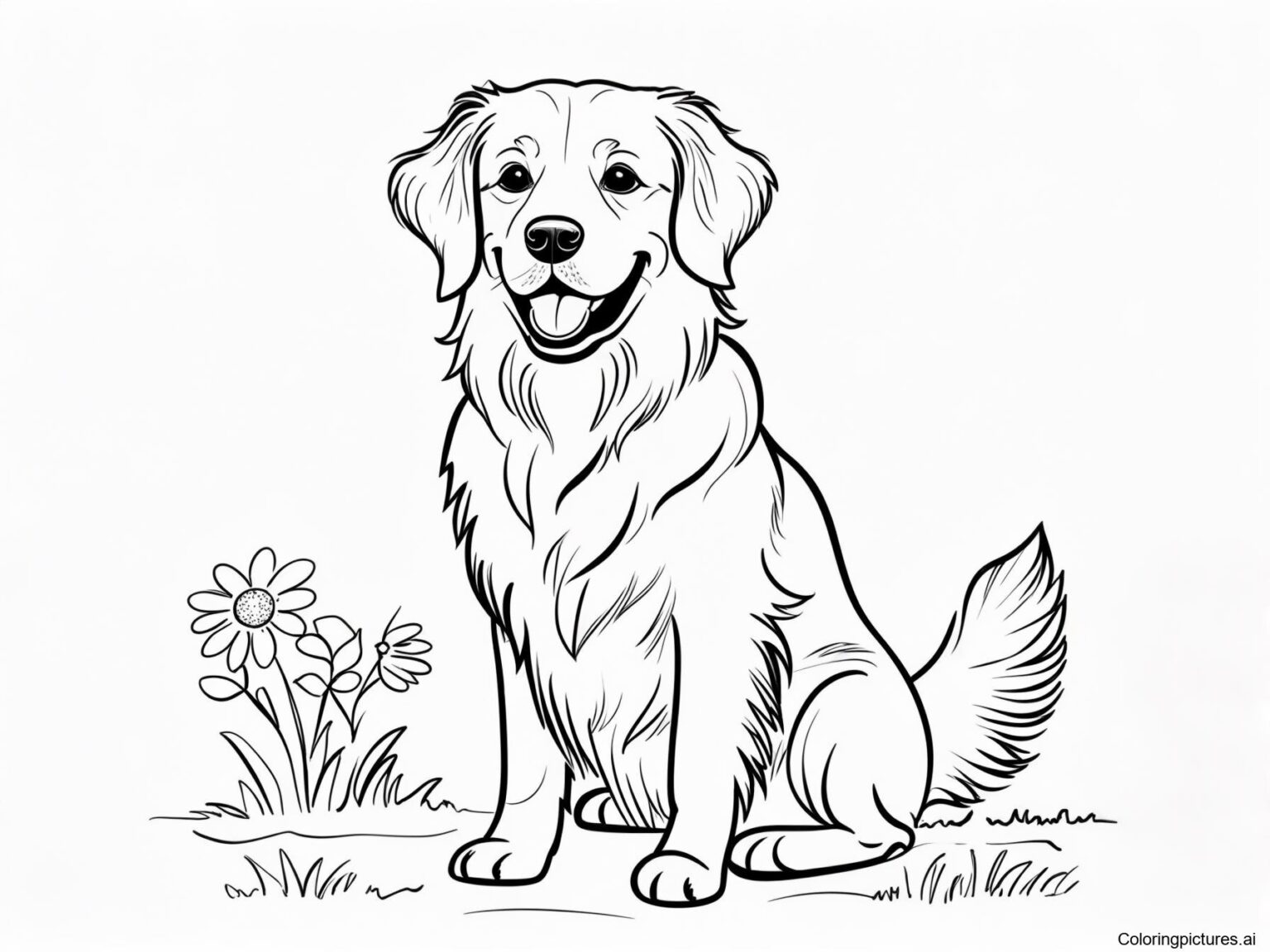 Border Collie - Free Printable Coloring Page