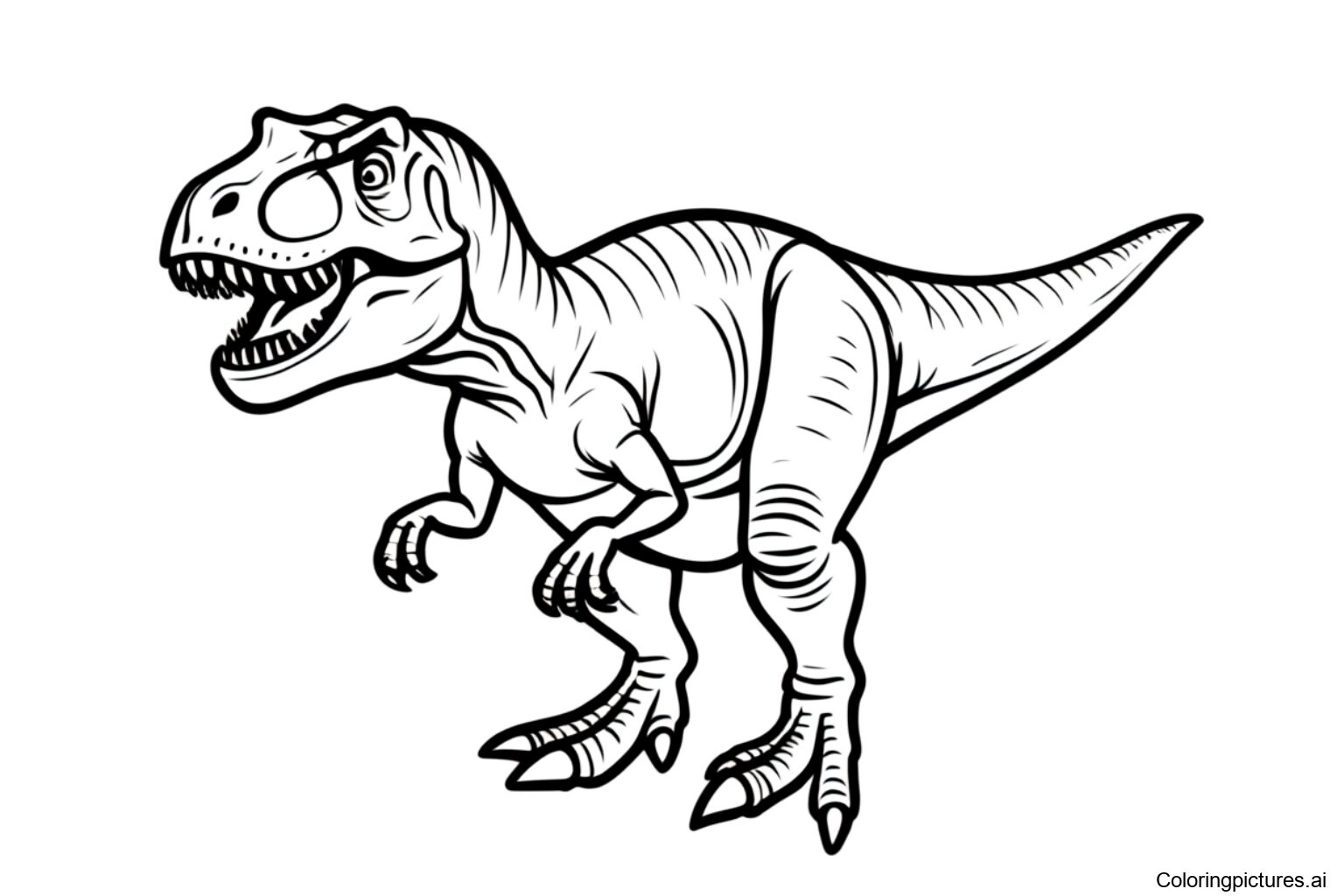 Tyrannosaurus T Rex Free Printable Coloring Page Tyrannosaurus T Rex Free Printable Coloring Page